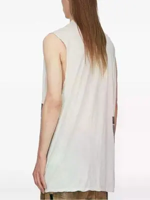 Rick Owens Printed Sleeveless Top - White