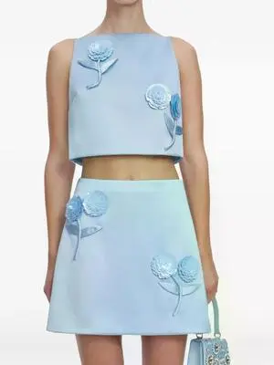 SELF-PORTRAIT Floral Appliqué Top