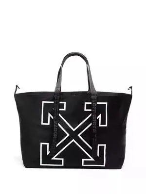 Off-White Graphic Print Tote - Black