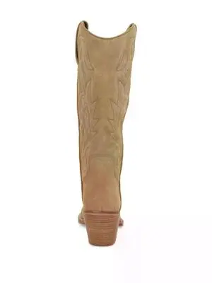Paris Texas Suede Boots - Brown