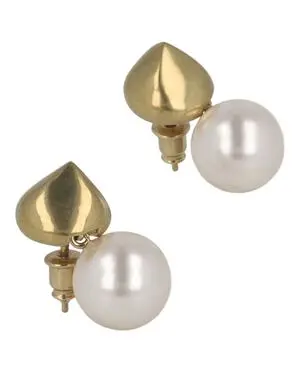 SALVATORE FERRAGAMO Sculptural Faux Pearl Earrings