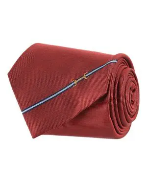Gucci Horsebit Silk Jacquard Tie - Red