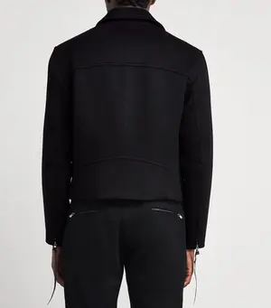 ALAN SCOTT Cashmere-blend Biker Jacket