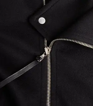 ALAN SCOTT Cashmere-blend Biker Jacket
