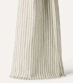 Brunello Cucinelli Linen-blend Stripe Scarf