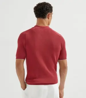 Brunello Cucinelli Cotton Polo Sweater