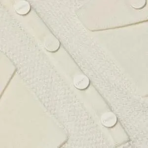 L'Agence Carine Pointelle Knit Top - Ivory