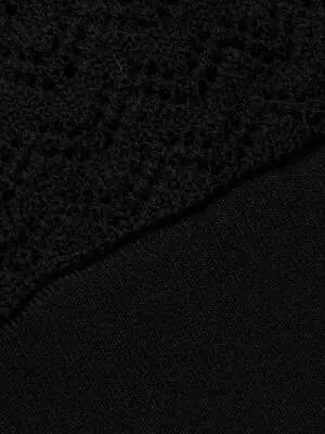 L'Agence Reverie Pointelle Knit Bralette - Black