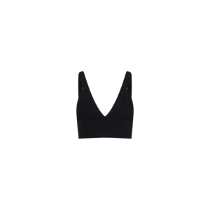 L'AGENCE Reverie Pointelle Knit Bralette - Black