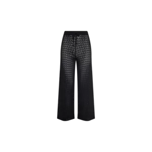 L'AGENCE Gaelle Pointelle Knit Pants - Black