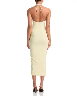MAYGEL CORONEL Coralina Halter Midi Dress