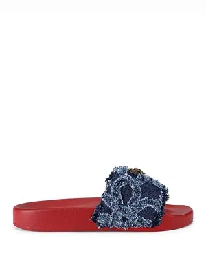 Kurt Geiger Meena Eagle Slide Sandals - Light/pastel