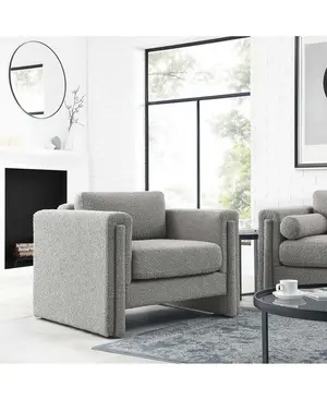 MODWAY Visible Boucle Fabric Armchair