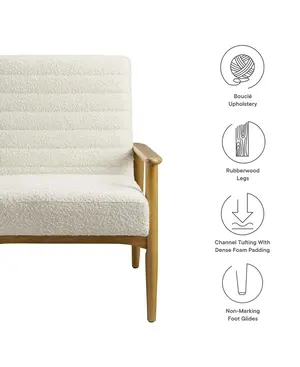 MODWAY Jensen Boucle Fabric Accent Chair