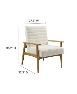 MODWAY Jensen Boucle Fabric Accent Chair