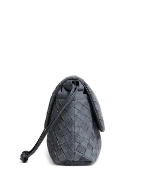 Bottega Veneta Intrecciato Suede Leather Pouch