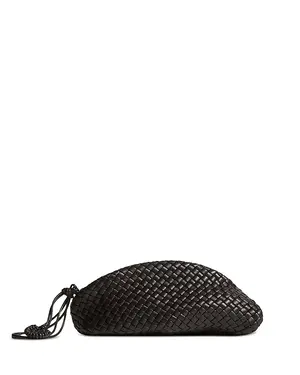 Bottega Veneta Intrecciato Nappa Leather Clutch - Espresso