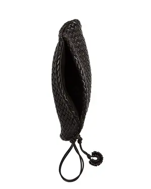 Bottega Veneta Intrecciato Nappa Leather Clutch - Espresso