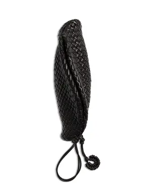 Bottega Veneta Intrecciato Nappa Leather Clutch - Espresso