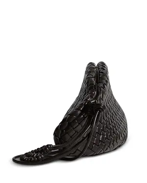 Bottega Veneta Intrecciato Nappa Leather Clutch - Espresso