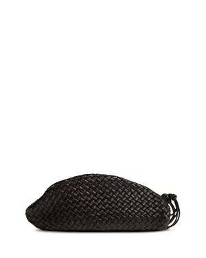 Bottega Veneta Intrecciato Nappa Leather Clutch - Espresso