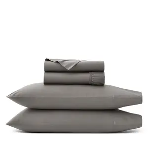 BOLL & BRANCH Percale Hemmed Sheet Set, California King - Stone