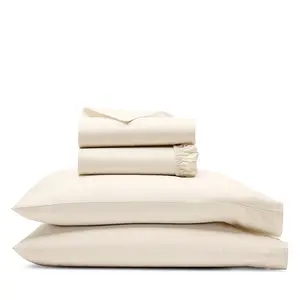 BOLL & BRANCH Percale Hemmed Sheet Set, Full - Natural