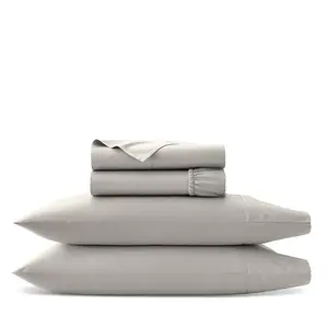BOLL & BRANCH Percale Hemmed Sheet Set, Split King Pewter