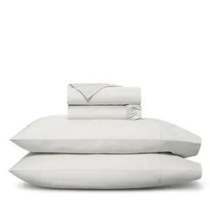 BOLL & BRANCH Percale Hemmed Sheet Set, Twin - Mist