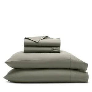 BOLL & BRANCH Percale Hemmed Sheet Set, King With Standard Pillowcases - Juniper