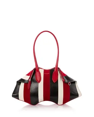 COACH Striped Satchel Bags