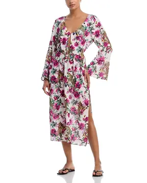 L'Agence Sara Maxi Dress Swim Cover-up - Multi