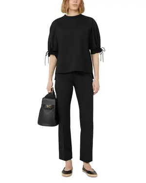 Max Mara Tailored Cotton Blend Trousers - Black