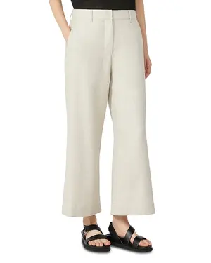 Max Mara Smmabissi Cropped Linen-blend Trousers