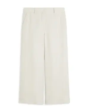 Max Mara Smmabissi Cropped Linen-blend Trousers