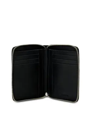 ALLSAINTS Lena Hex Zip Wallet - Raspberry