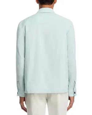 Theory Good Crunch Overshirt - Dark Icy Dew