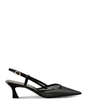 STUART WEITZMAN Vinnie Slingback Pumps - Black
