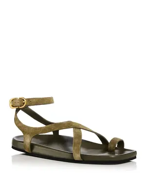 Rag & Bone Rue Sandals - Olive Suede