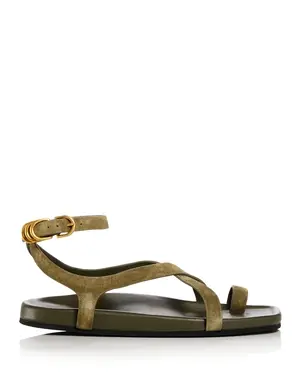 Rag & Bone Rue Sandals - Olive Suede