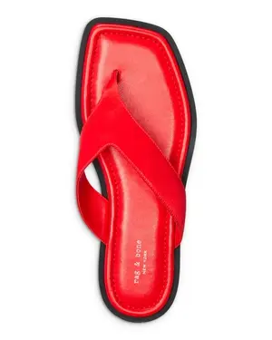 Rag & Bone Gracie Thong Sandals - Red