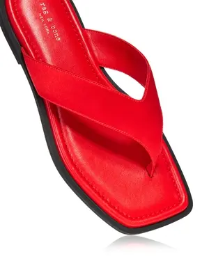 Rag & Bone Gracie Thong Sandals - Red