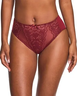 Wacoal Retro Chic High Cut Briefs - Cabernet