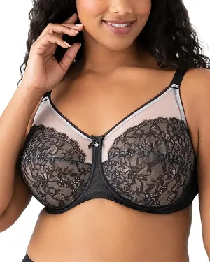 Wacoal Retro Chic Full Figure Unlined Underwire Bra - Black