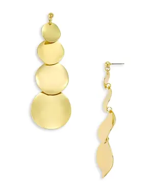 Aqua Disc Statement Earrings