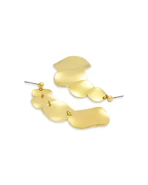Aqua Disc Statement Earrings