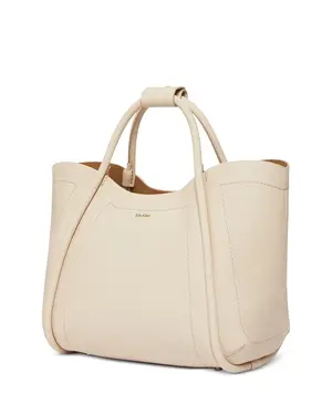 Max Mara Leather Marine Handbag - Ice