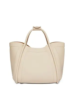 Max Mara Leather Marine Handbag - Ice
