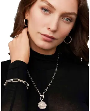 ORADINA Sterling Double It Paperclip Chain Bracelet - Silver