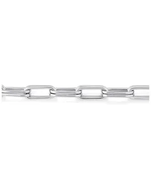 ORADINA Sterling Double It Paperclip Chain Bracelet - Silver